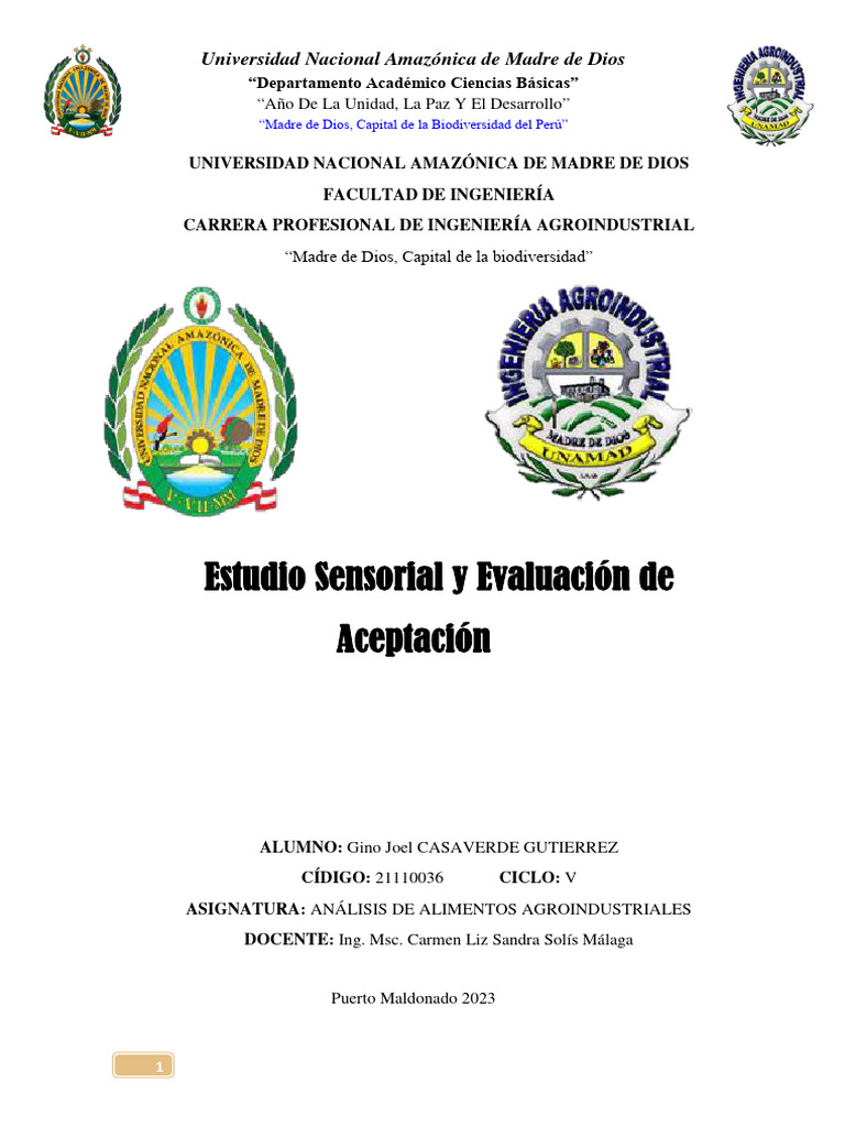 Ejercicios de Prueba Sensorial | PDF Ejercicios de Prueba Sensorial | PDF