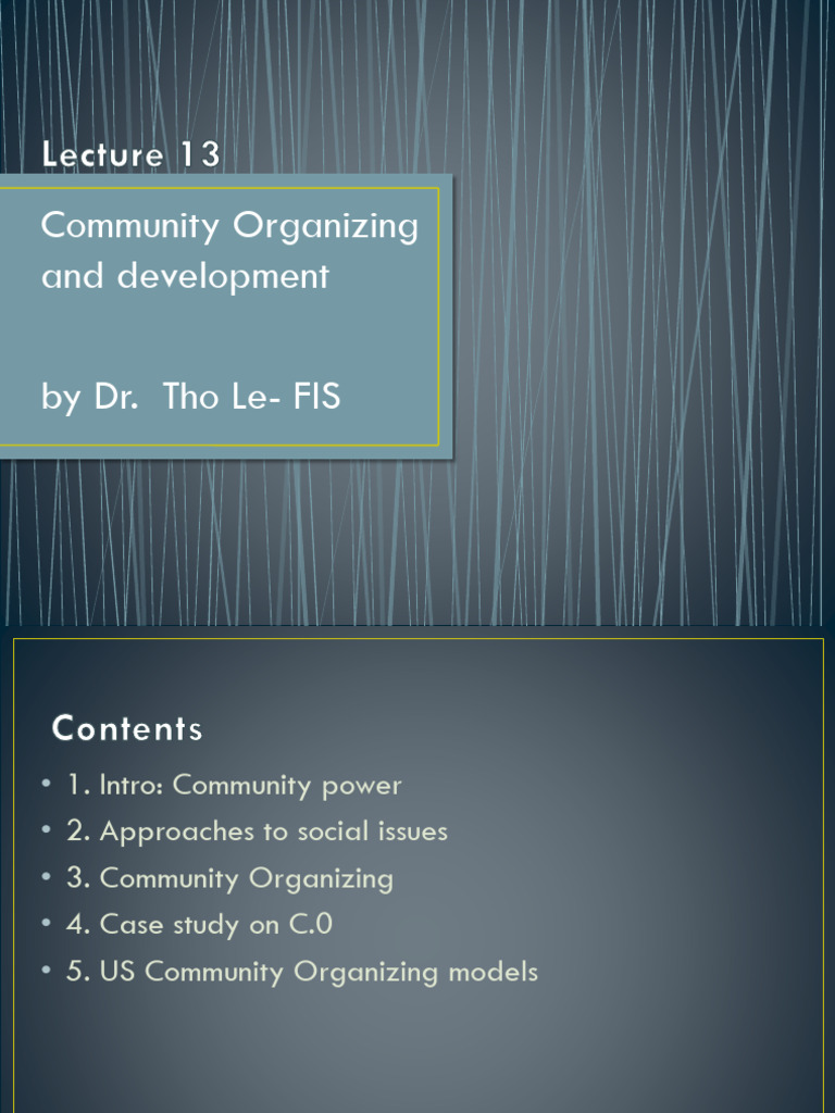 Community Organizing Strategies and Models | PDF | Public Sphere ...