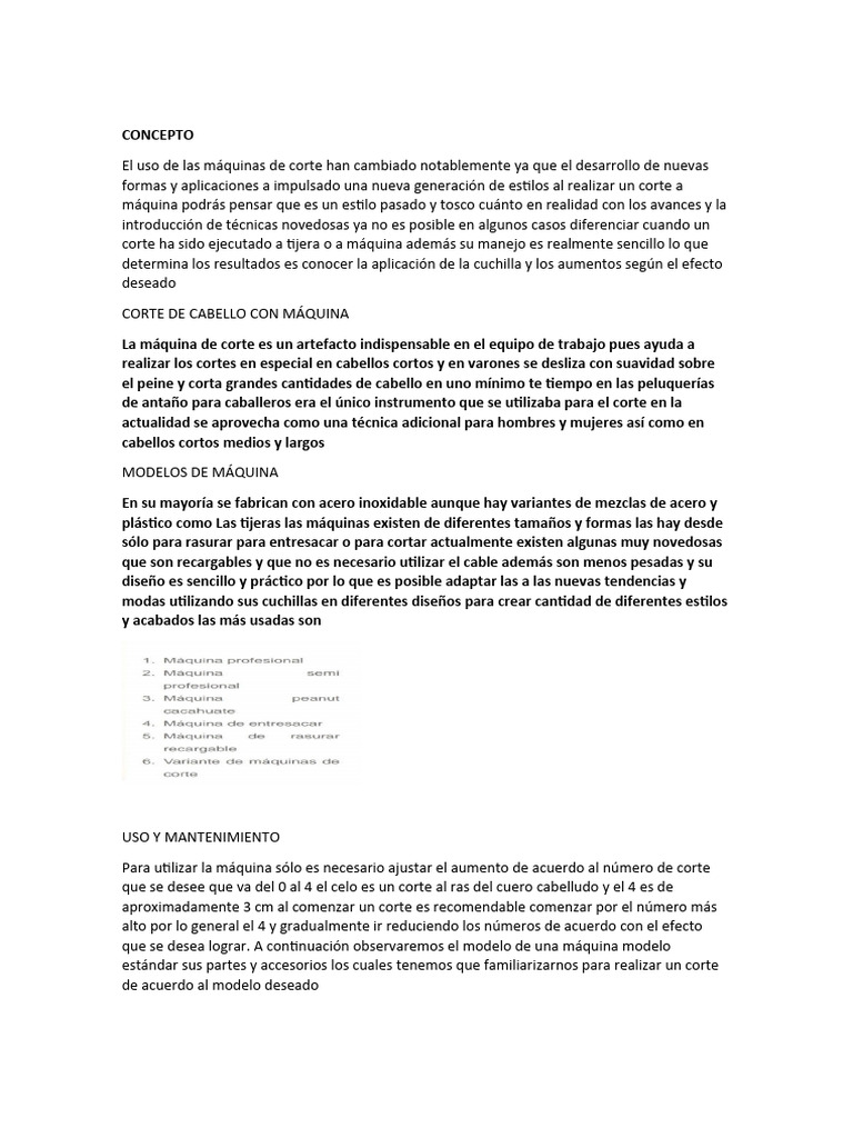 CONCEPTO | PDF | Pelo | Mano