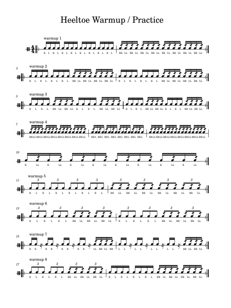 Heeltoe Warmup | PDF