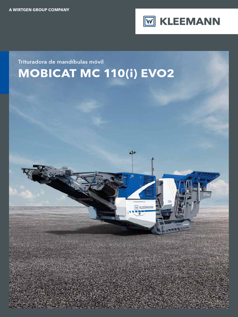 O256064v101 MOBICAT MC 110 (I) EVO2 Brochure SP | PDF | Motores | Engranaje