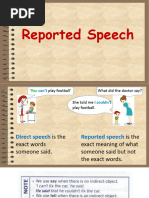 Reported Speech B1 Workbook Exercises | PDF | Grammar | Language Mechanics