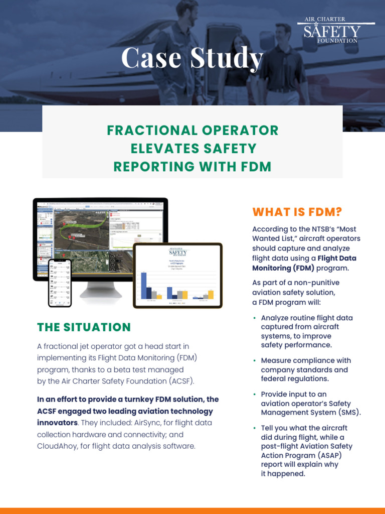 ACSF Flight Data Monitoring Case Study Final | PDF | Flight Recorder ...
