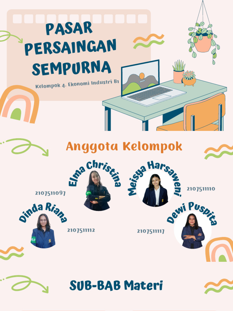 Pasar Persaingan Sempurna - Kelompok 4 | PDF | Pengelolaan Keuangan & Uang