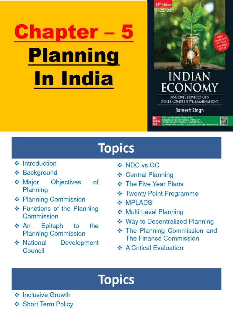 CH 5 Planning in India 11 | PDF | Government Of India | Economy Of India