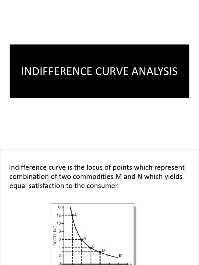 Indifference Curve Analysis | PDF