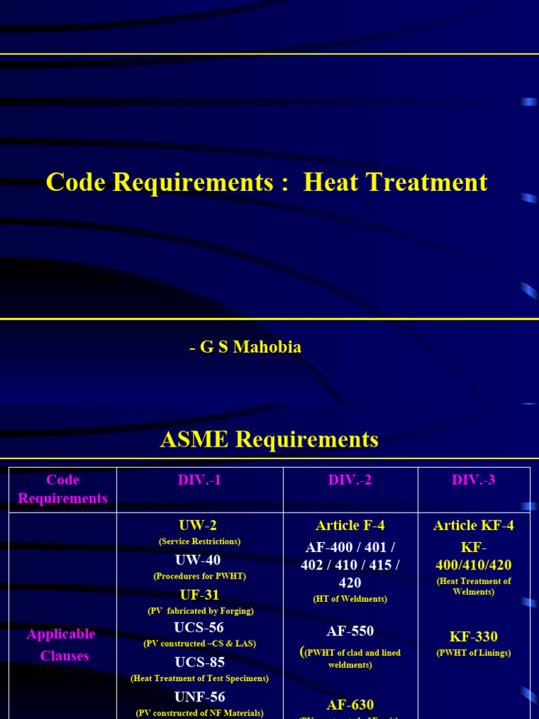ASME Heat Treatment Guidelines | PDF | Heat Treating | Steel