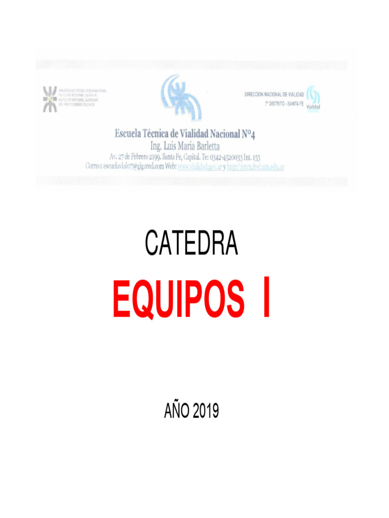 EQUIPOS 1- UNIDAD 1 - Generalidades 2019 | PDF