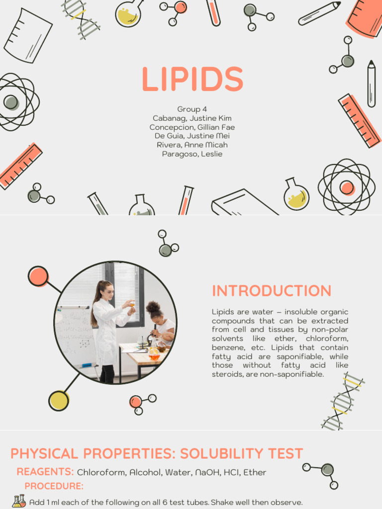 LIPIDS | PDF | Lipid | Hydrolysis