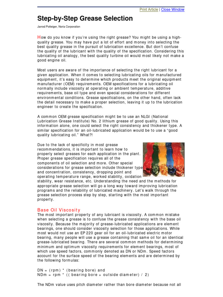Artcila How To Select Grease | PDF | Bearing (Mechanical) | Lubricant