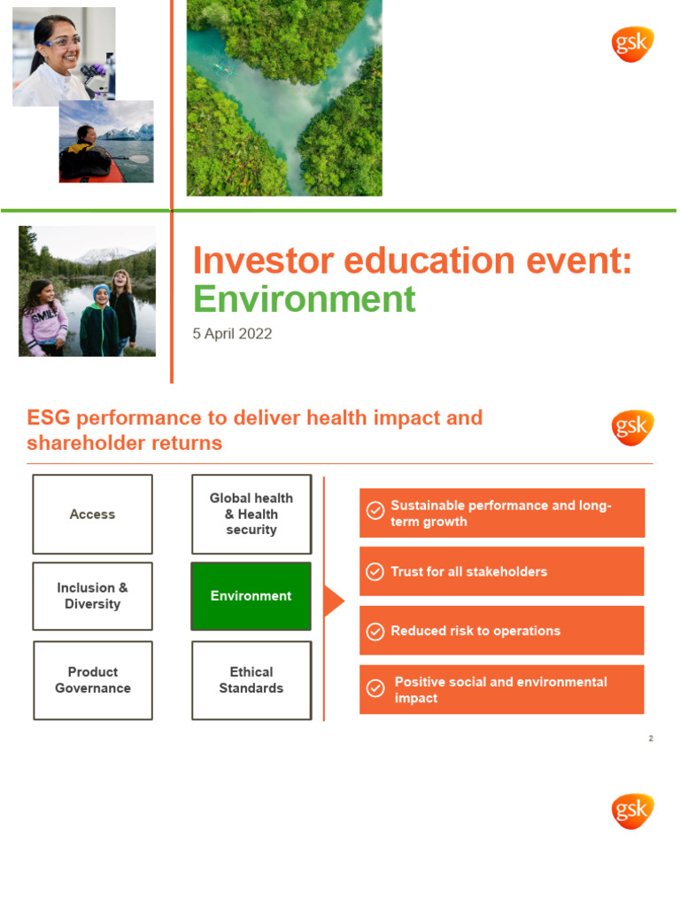 GSK ESG Targets | PDF | Carbon Footprint | Sustainability