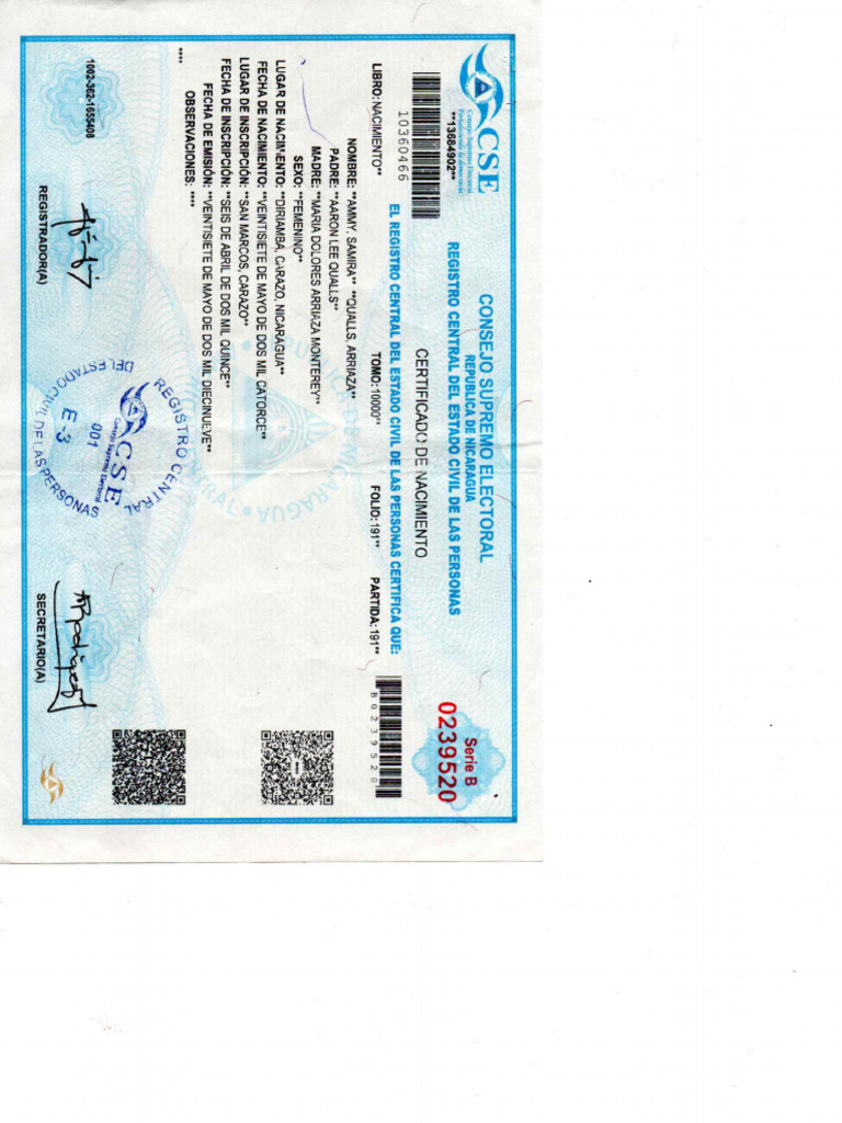 Certificado de Ammy Qualls | PDF