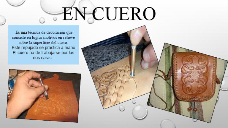 Técnica de Repujado en Cuero a Mano | PDF
