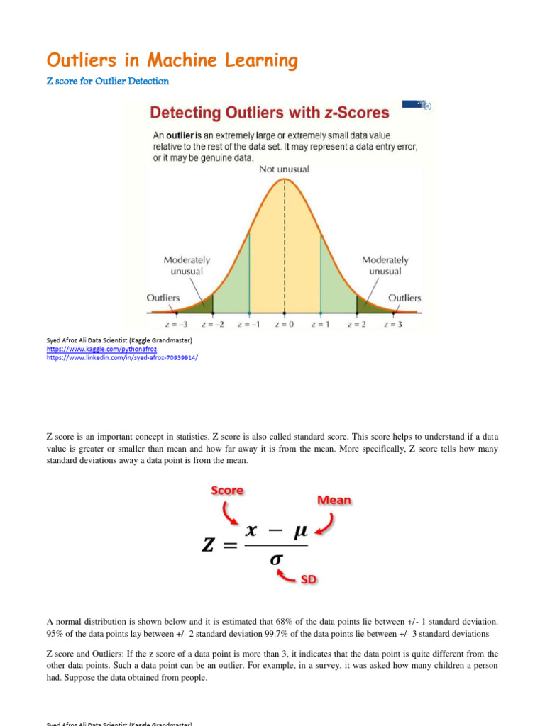 Outliers In Machine Learning Pdf Quartile Outlier