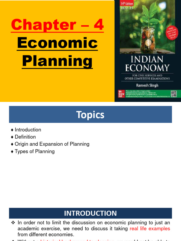 CH 4 Economic Planning 1 | PDF | Economics | Sustainability