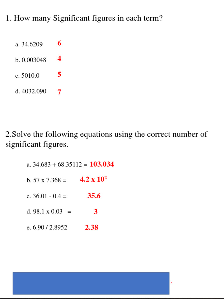 Ch1-Practice-Sig Fig | PDF