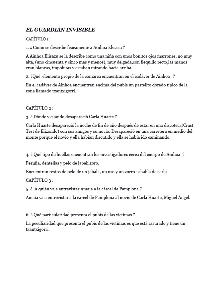 EL GUARDIÁN INVISIBLE | PDF