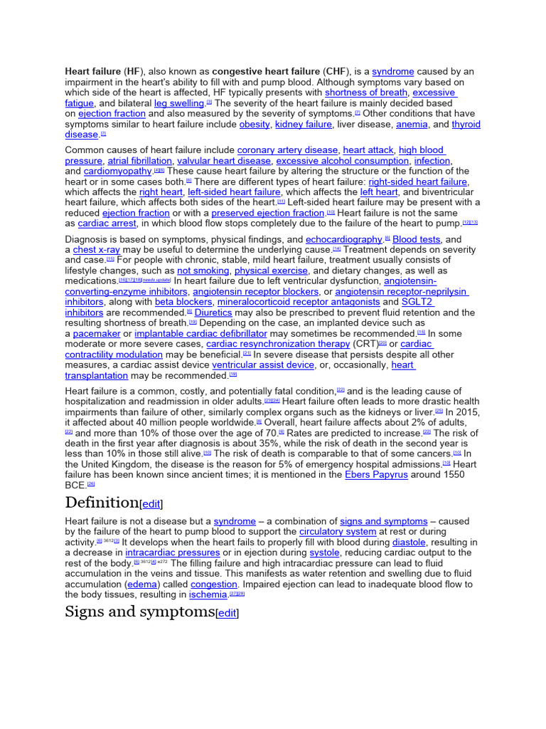 Heart Failure | PDF | Heart Failure | Heart