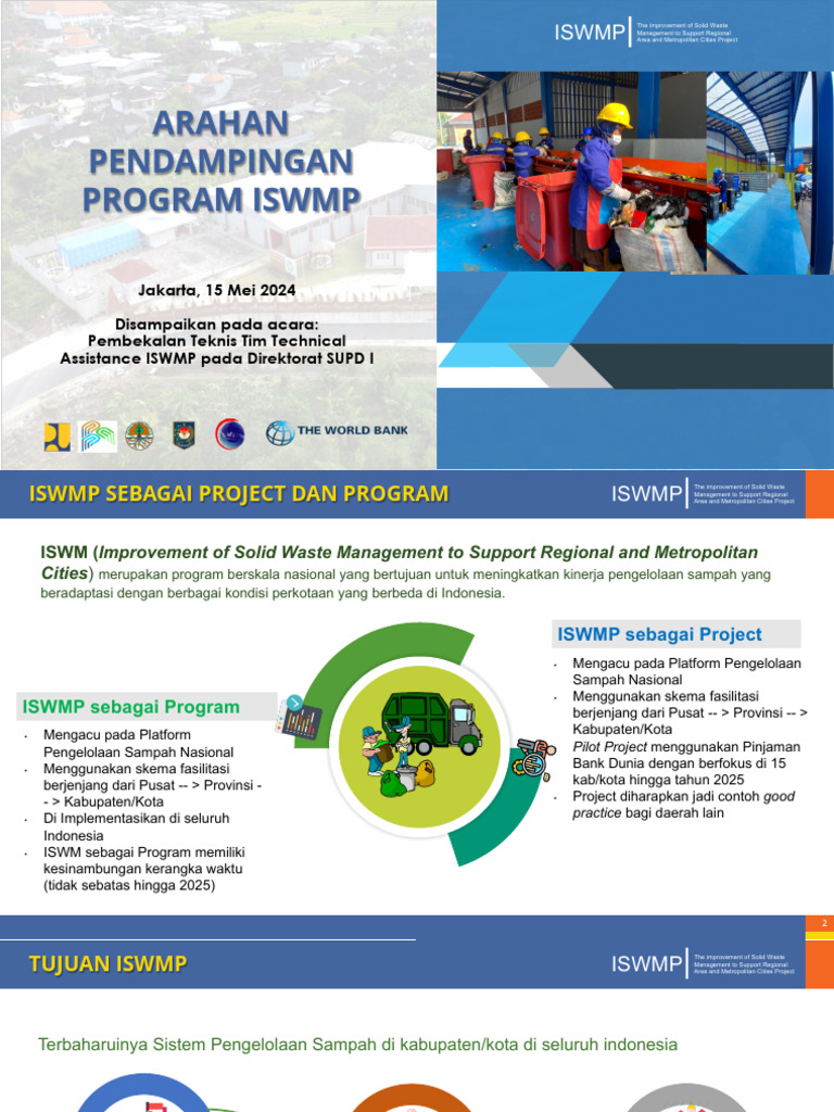 Program ISWMP: Pengelolaan Sampah Nasional | PDF