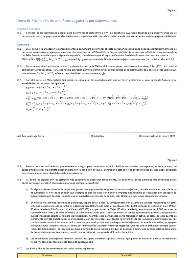 Act I Tema 3 | Descargar gratis PDF | Pensión | Jubilación