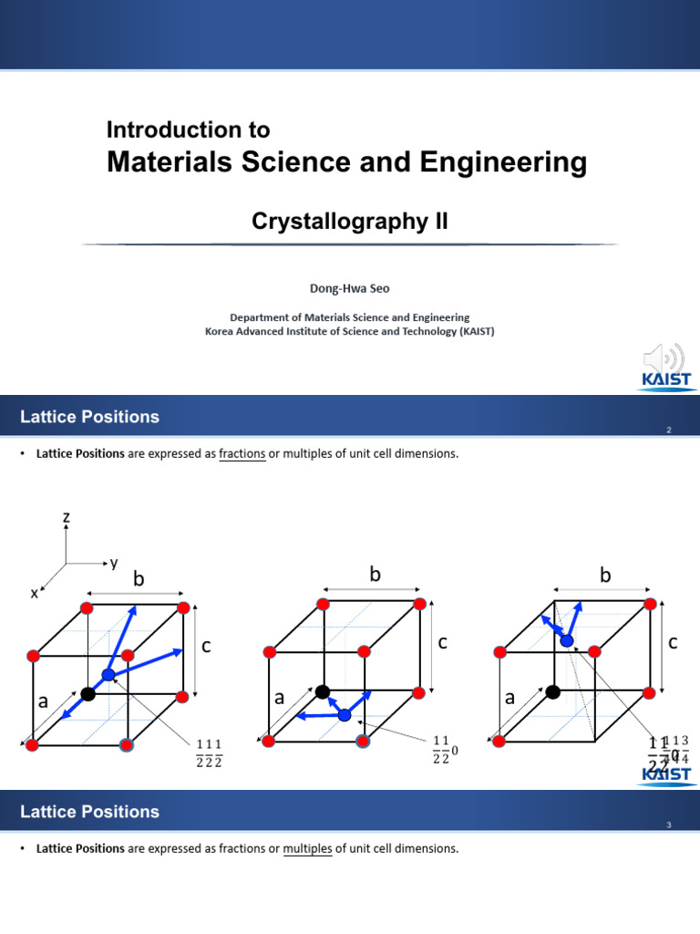 4-Crystallography II | PDF | Crystal Structure | Geometry