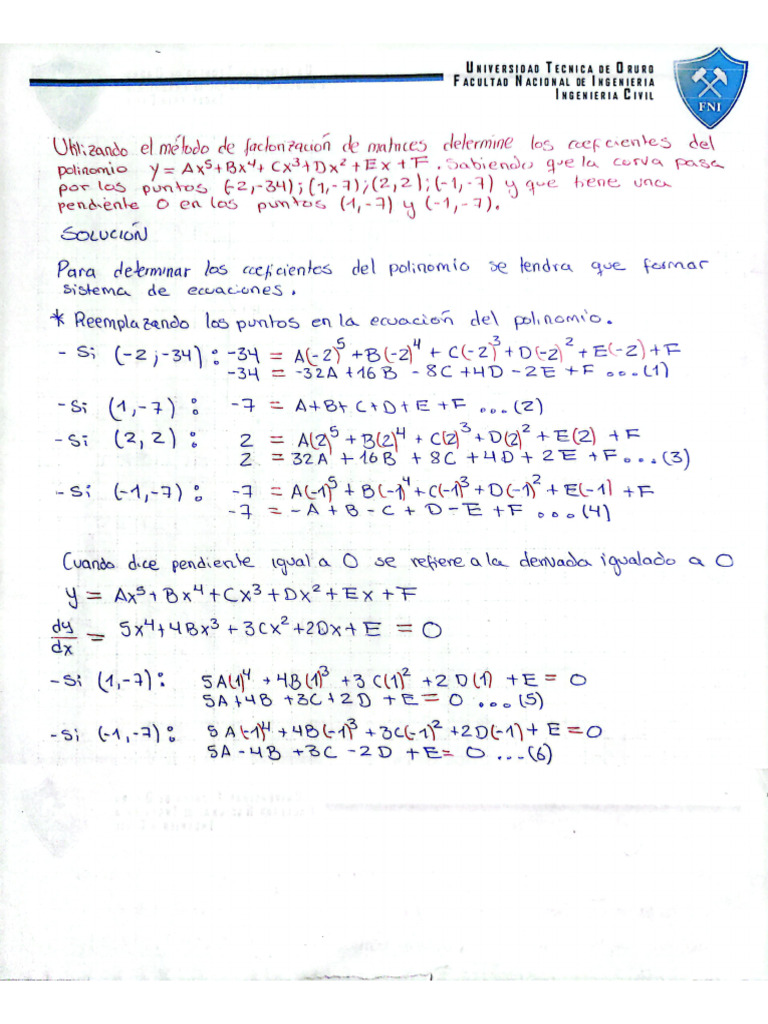 Ejemplo Factorización LU | PDF