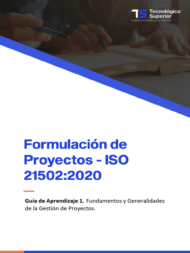 Guía Aprendizaje 1 - FP ISO 21502 | PDF | Gestión de proyectos ...
