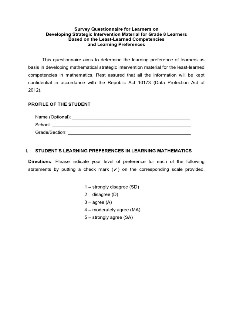 Learner Preferences in Math Education | PDF | Inquiry Based Learning ...