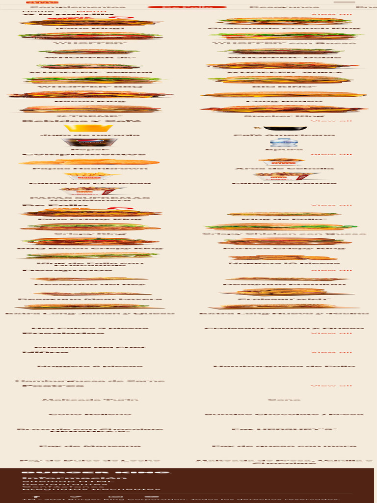Menu - BK Mex 3 | PDF | Cocina | Alimentos