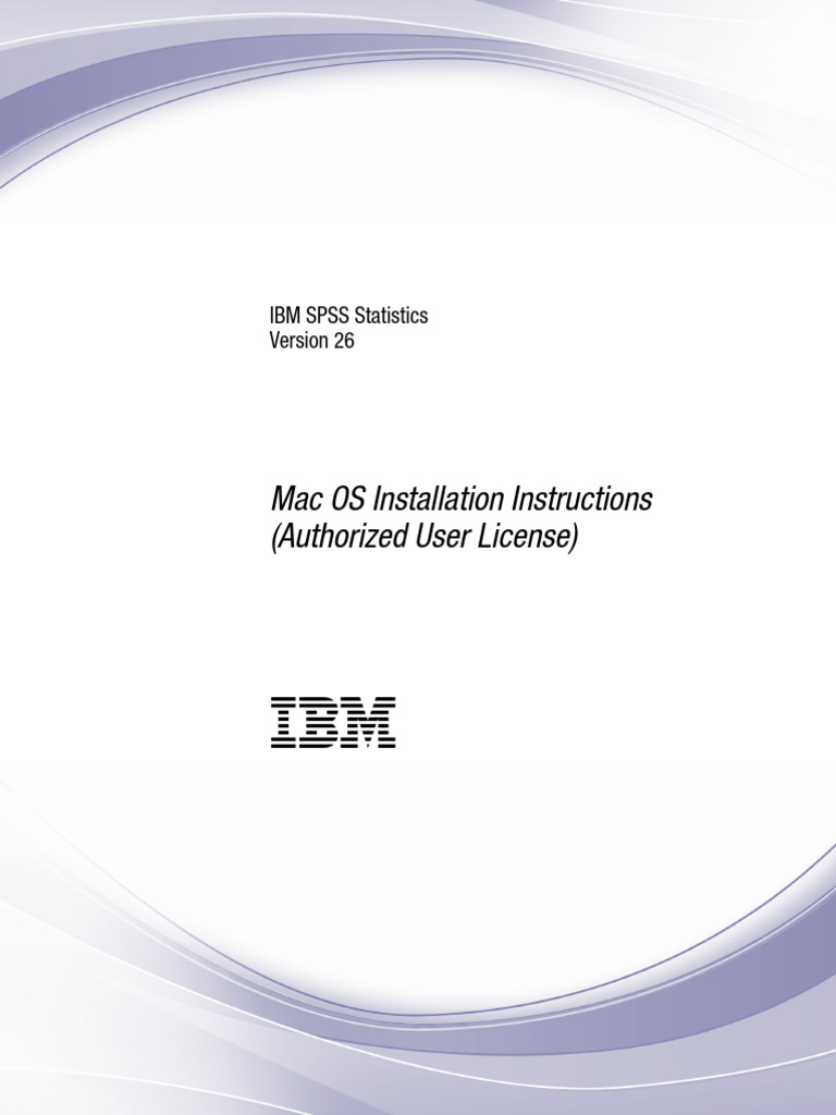 Authorized User License Installation Instructions | PDF | Installation (Computer Programs) | Spss