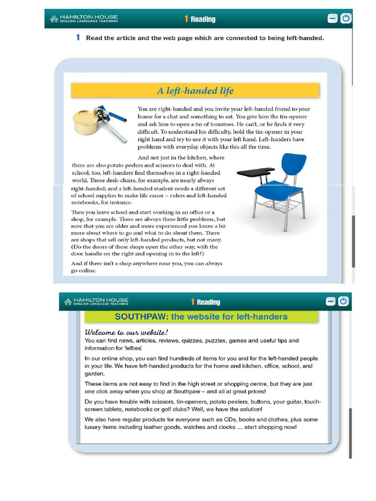 CLASS 1-HOMEWORK OCR | PDF | Handedness