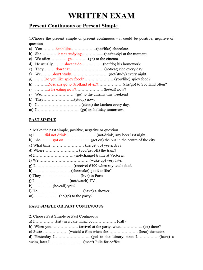 EXAM | PDF | Syntax | Grammar