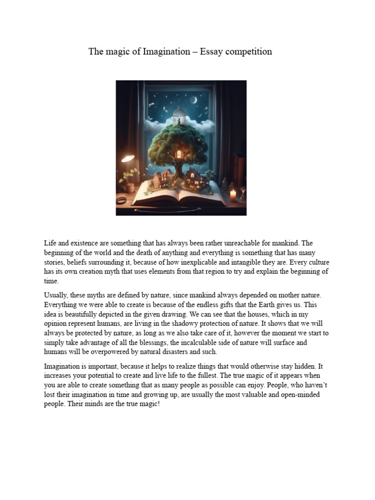 The Magic of Imagination | PDF | Self-Improvement