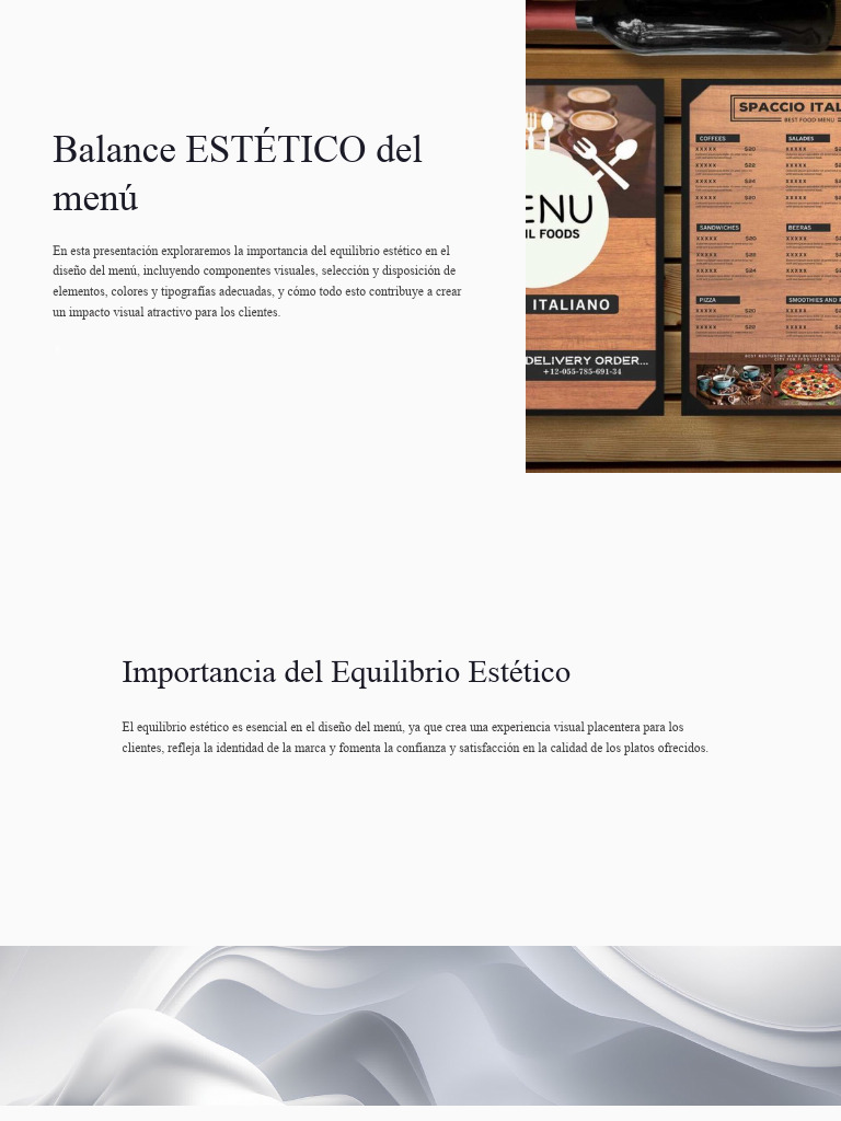 Balance ESTETICO Del Menu | PDF | Diseño | Imagen