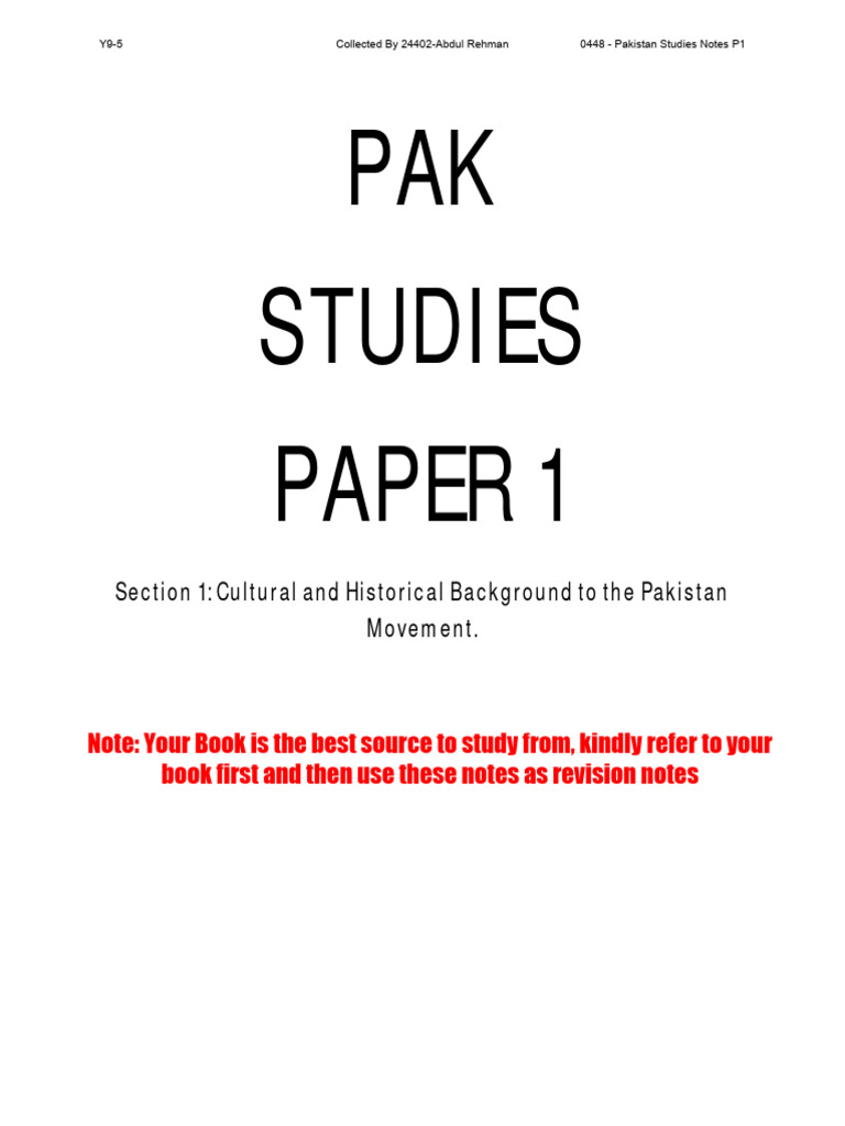 Compiled Notes of History | PDF | Urdu | British Raj
