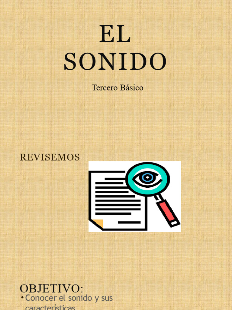 El Sonido | PDF | Sonido | Mecanica clasica