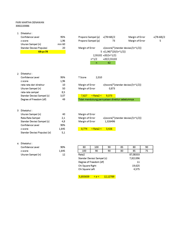 Statistical Analysis of Sample Data | PDF | Sampling (Statistics)