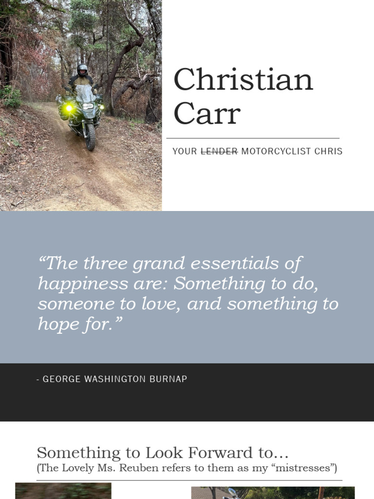 Christian Carr GoingTheDistance | PDF | Travel