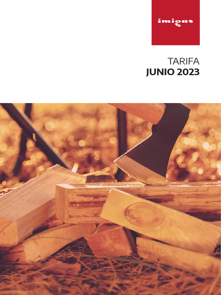 Imigas Tarifa | PDF | Ingeniería de Edificación