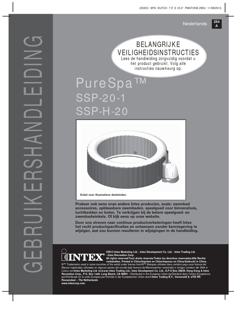 Intex Pure Spa Bubble Massage | PDF