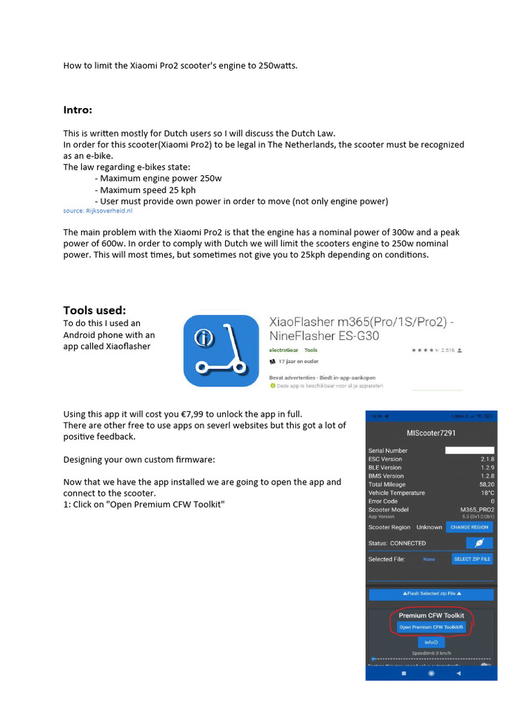 How to limit the Xiaomi Pro2 scooter (3) | PDF | Mobile App | Mobile Software