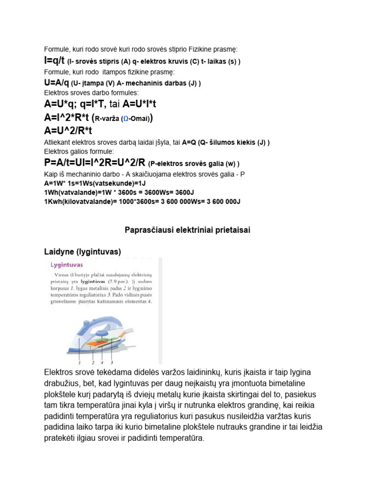 Fizikos Konspektas | PDF