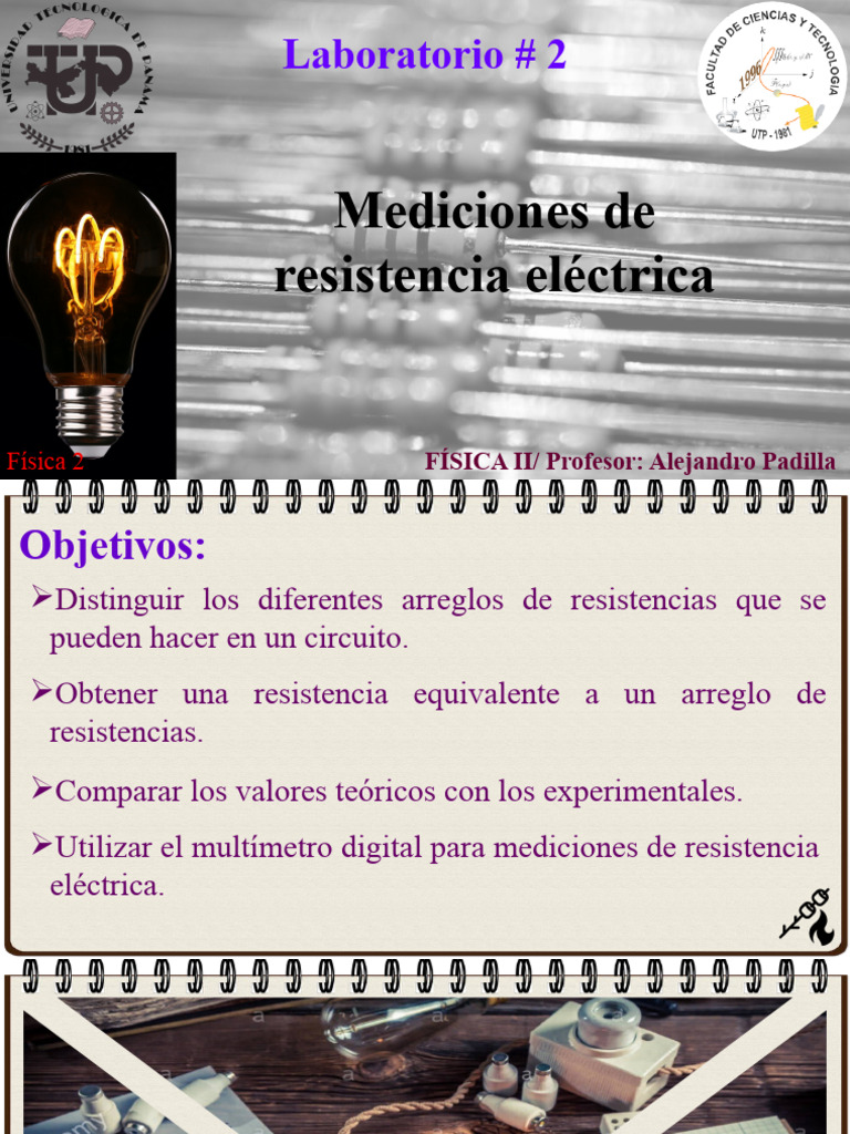 Lab 2 Fis 2 S 1 2023 | PDF | Resistencia Eléctrica y Conductancia | Red eléctrica
