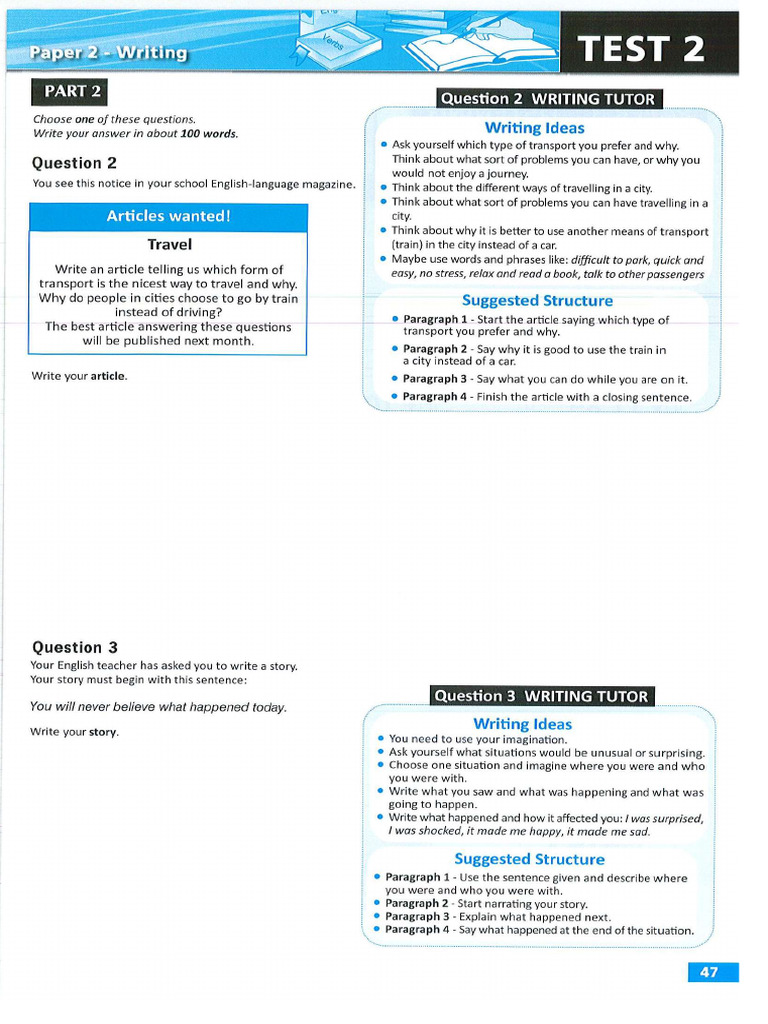 Test 2 Writing 2 | PDF