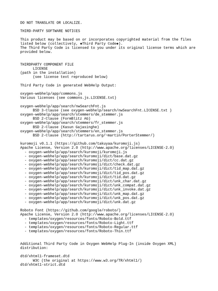 License 3rd Party | PDF | License | Copyright