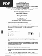 CSEC® Biology Past Papers - Cells | PDF