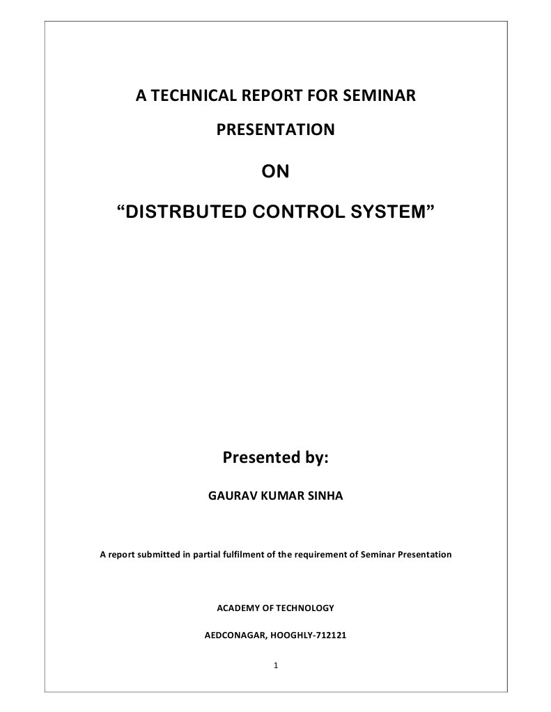 DCS Report | PDF