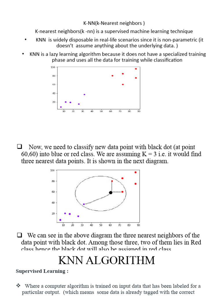 KNN Algorithm - PPT (Autosaved) | PDF | Statistical Classification | Multivariate Statistics