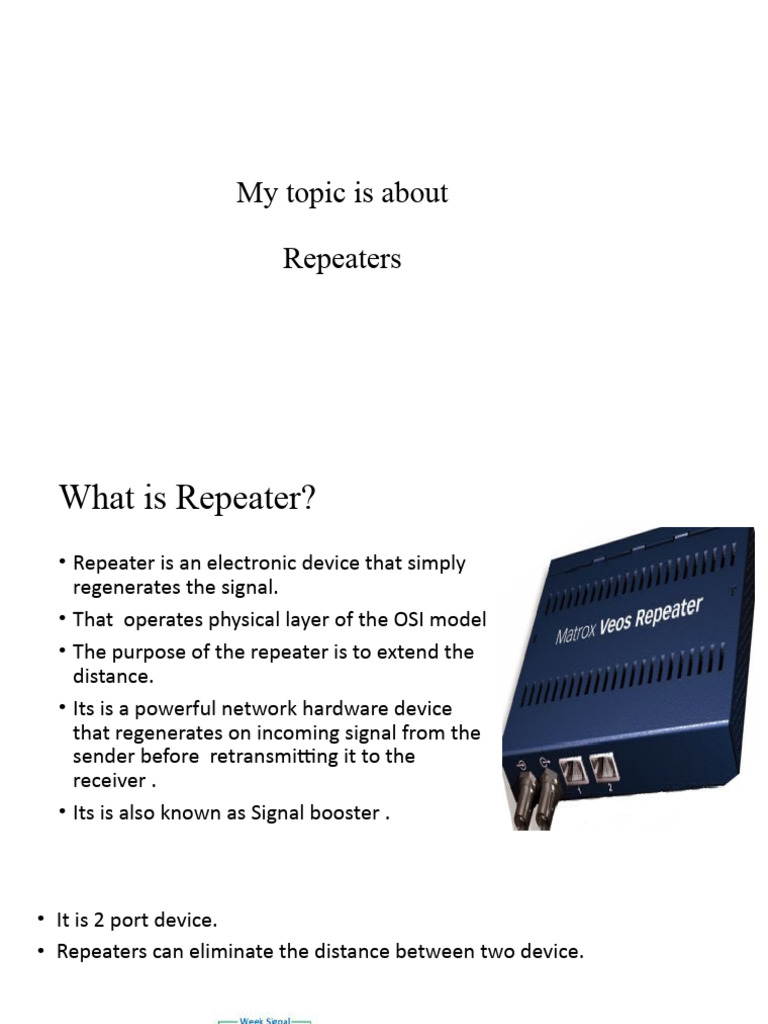 DCCN Repeaters | Download Free PDF | Telecommunications | Electrical ...