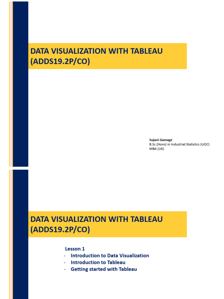 Tableau Data Visualization Guide | PDF | Data | Data Management